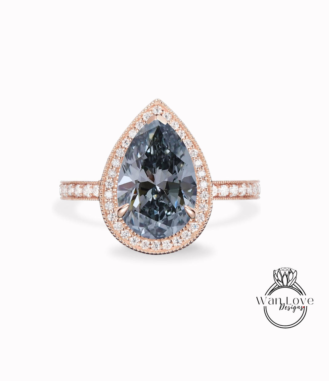 Colored Moissanite Rings